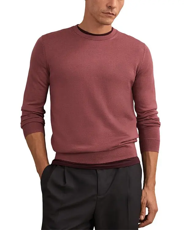 REISS Merino Wool Crewneck Sweater
