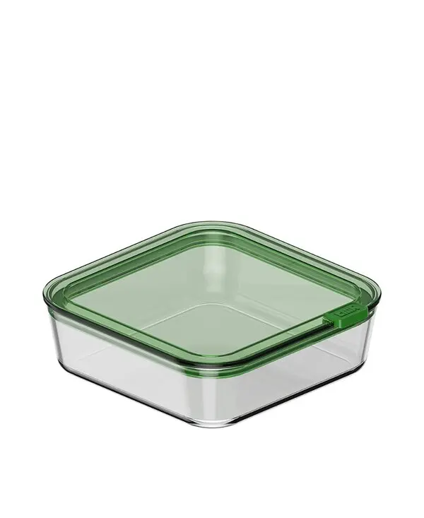CLIIK Stack Medium Glass Food Storage Container - Green