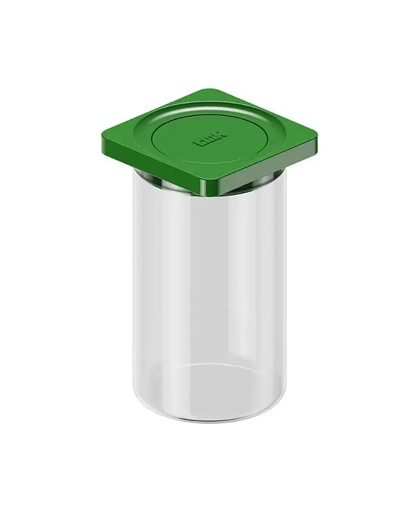 CLIIK Press Glass Medium Food Storage Container - Green