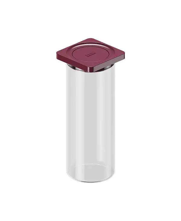 CLIIK Press Glass Large Food Storage Container - Maroon