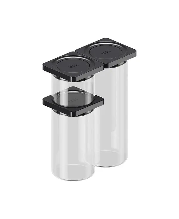 CLIIK Press Glass Food Storage Container, Family Pack - Black
