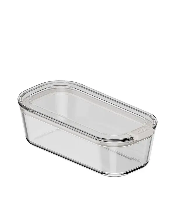 CLIIK Stack Small Glass Food Storage Container - Cream