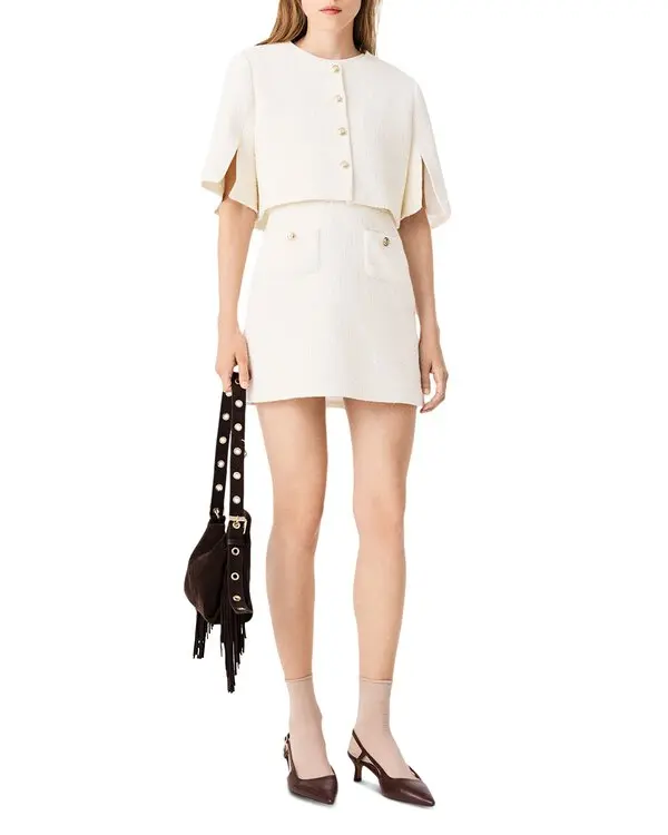 Maje Rinesse Tweed Jacket Dress