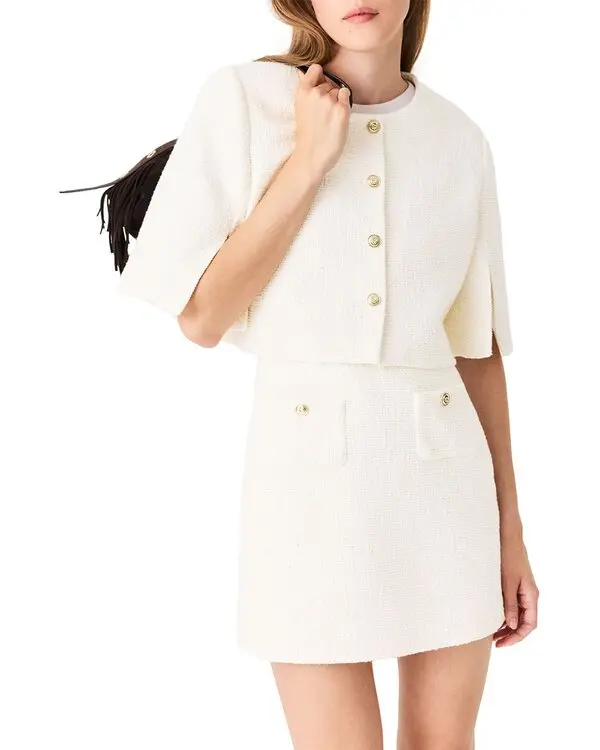 Maje Rinesse Tweed Jacket Dress