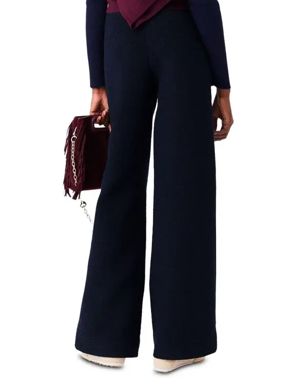 Maje Piponette Tweed Flared Trousers