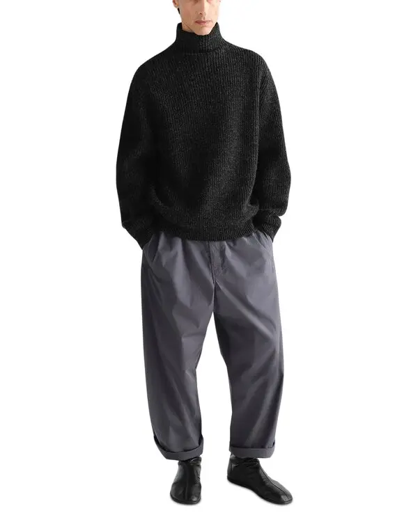 LEMAIRE High Neck Cable Knit Sweater