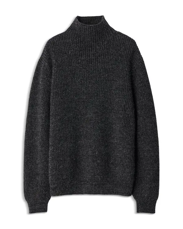 LEMAIRE High Neck Cable Knit Sweater