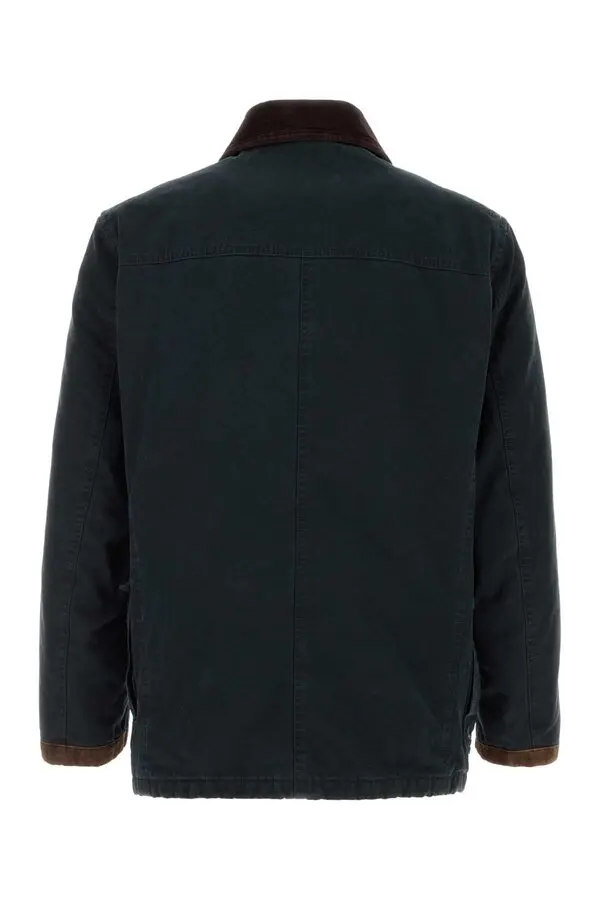 FAY Navy Cotton Padded Jacket - Blue