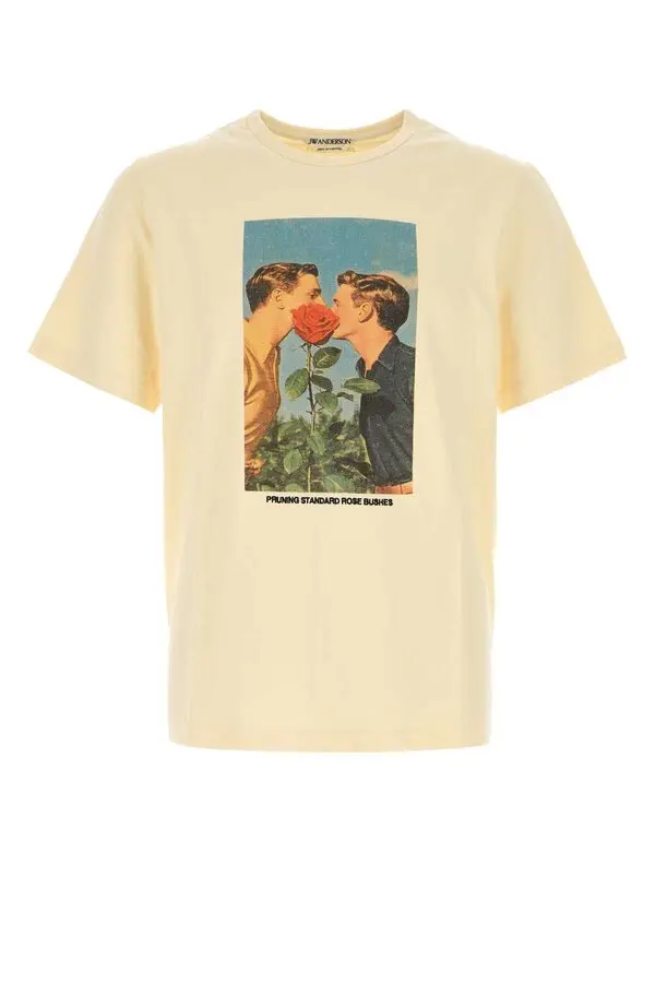 JW Anderson Cream Cotton T-shirt