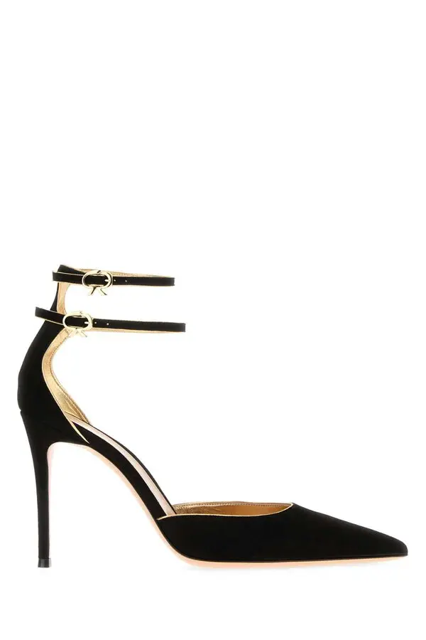 GIANVITO ROSSI Suede Ivette Pumps