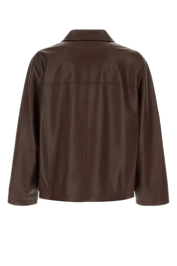 Loewe Chocolate Leather Jacket - Brown