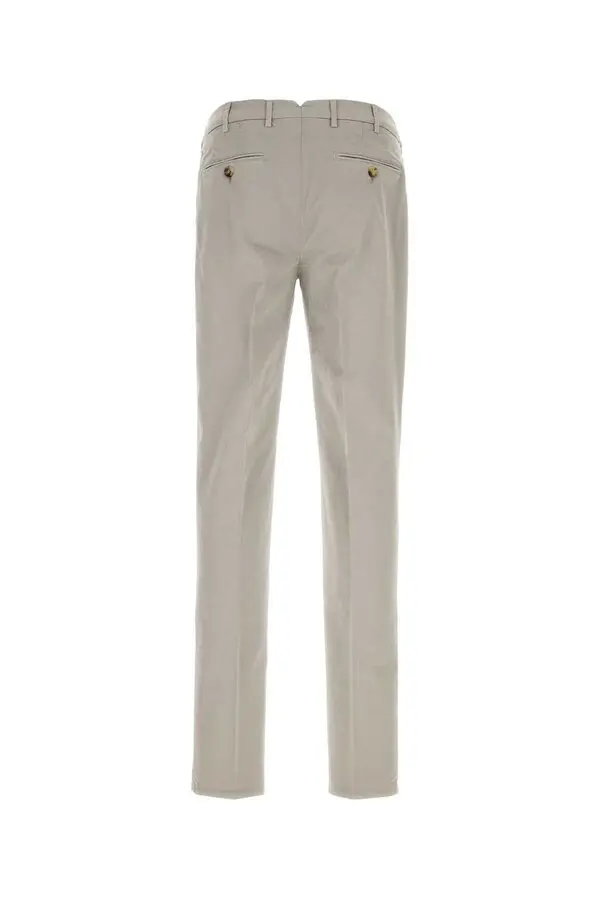 Brunello Cucinelli Light Grey Stretch Cotton Pant