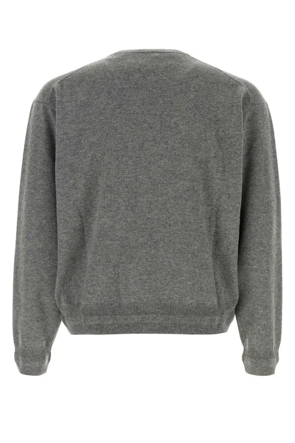 JIL SANDER Dark Grey Cashmere Sweater