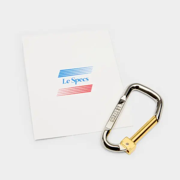 Le Specs Carabiner | Silver & Gold - Silver/gold