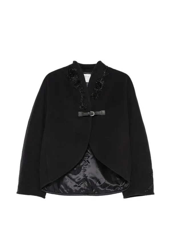 FORTE_FORTE Wool Blend Cropped Coat