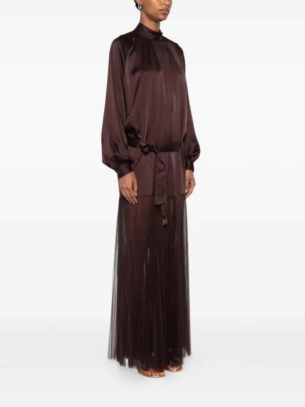 FORTE_FORTE Silk Long Dress