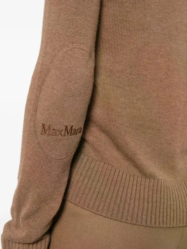 Max Mara Logo-embroidered V-neck Cardigan