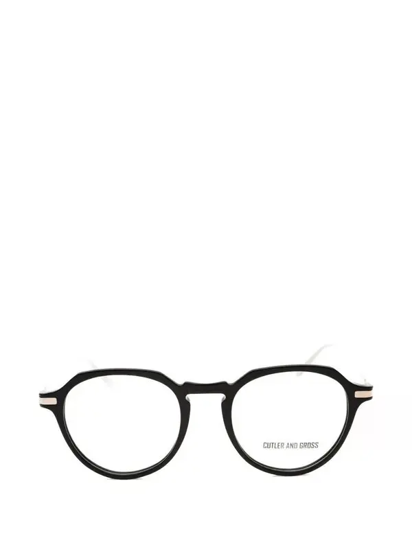 CUTLER & GROSS Cg1302 Round-frame Glasses - Black