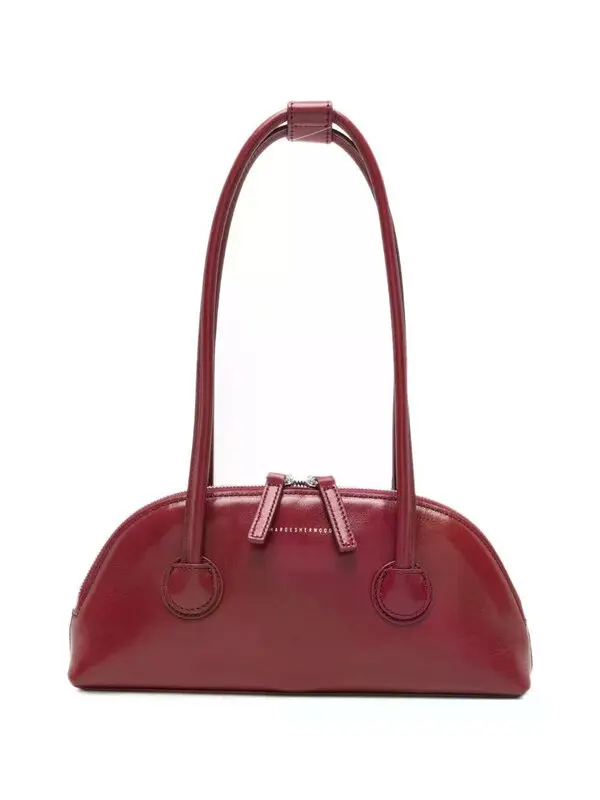MARGESHERWOOD Logo-print Leather Shoulder Bag - Red