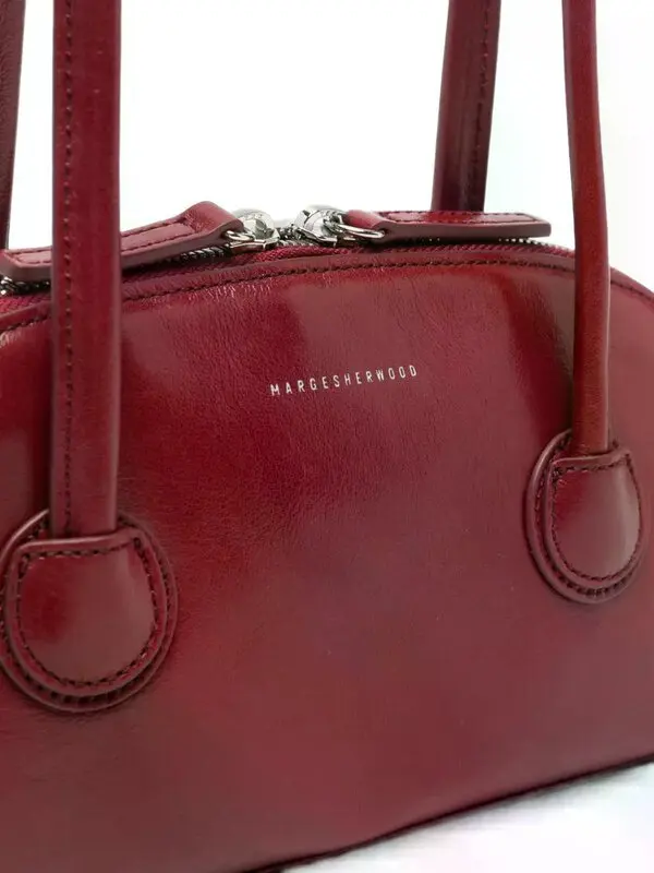 MARGESHERWOOD Logo-print Leather Shoulder Bag