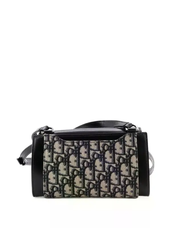 Dior Elite Wallet On Strap Oblique Canvas And Leather Crossbody Bag
