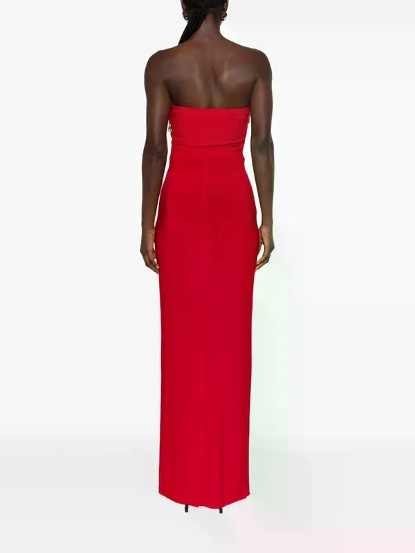 Norma Kamali Strapless Maxi Dress - Red