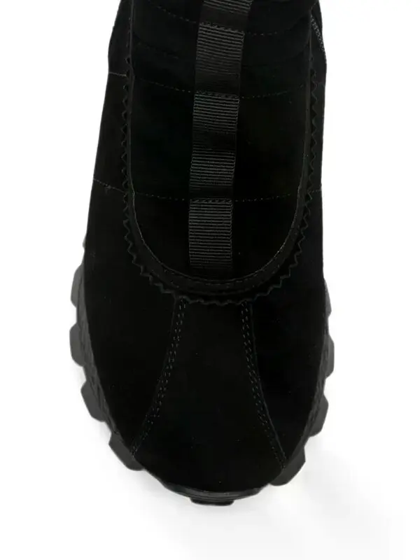 SERGIO MORETTI FIRENZE Shearling-trim Chunky Sneakers