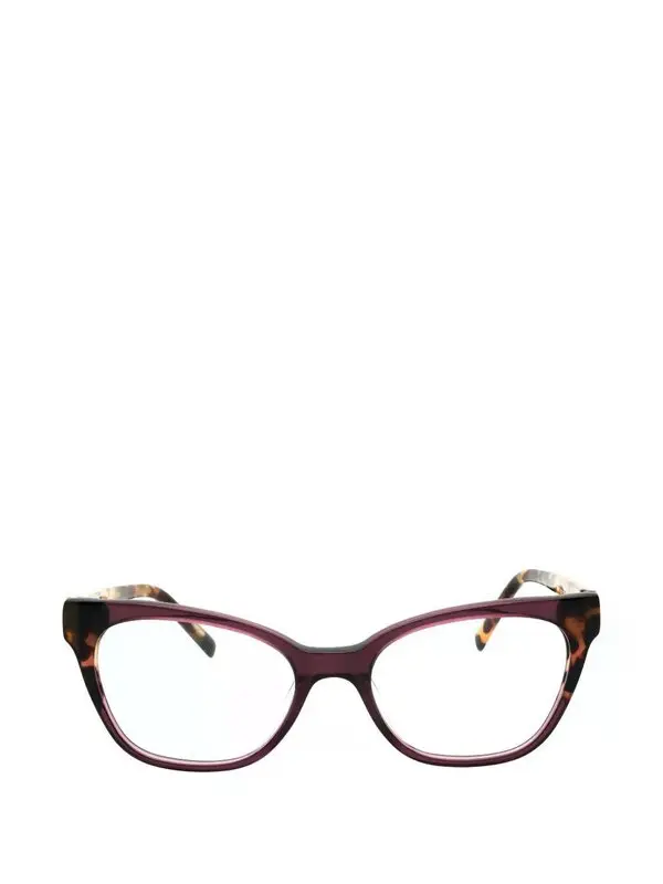 Dkny Cat-eye Tortoiseshell-effect Glasses - Purple