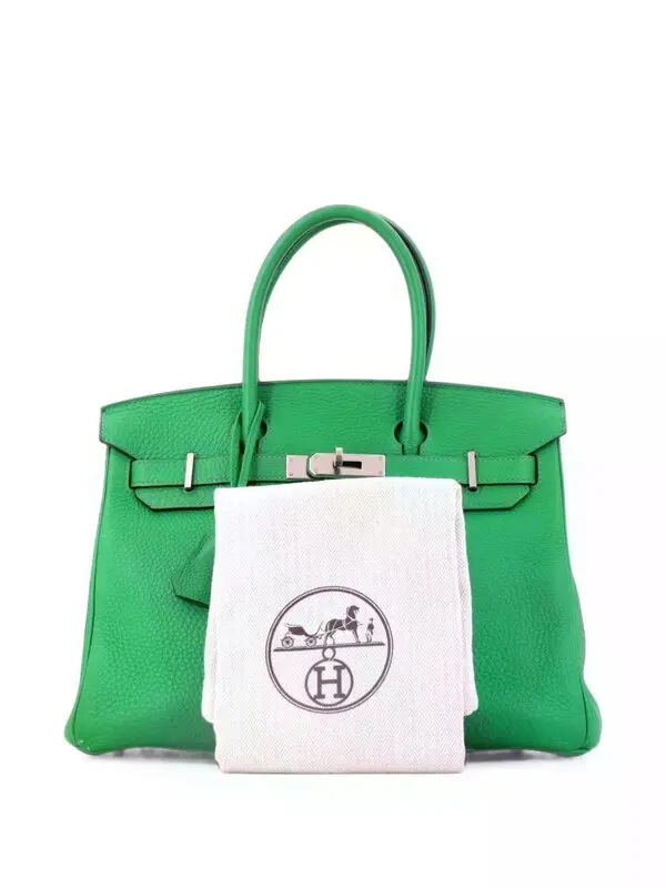 Hermès Birkin Handbag Bamboo Clemence With Palladium Hardware 30 Satchel