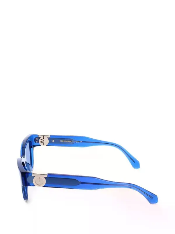 FERRAGAMO Gancini Rectangle-frame Sunglasses