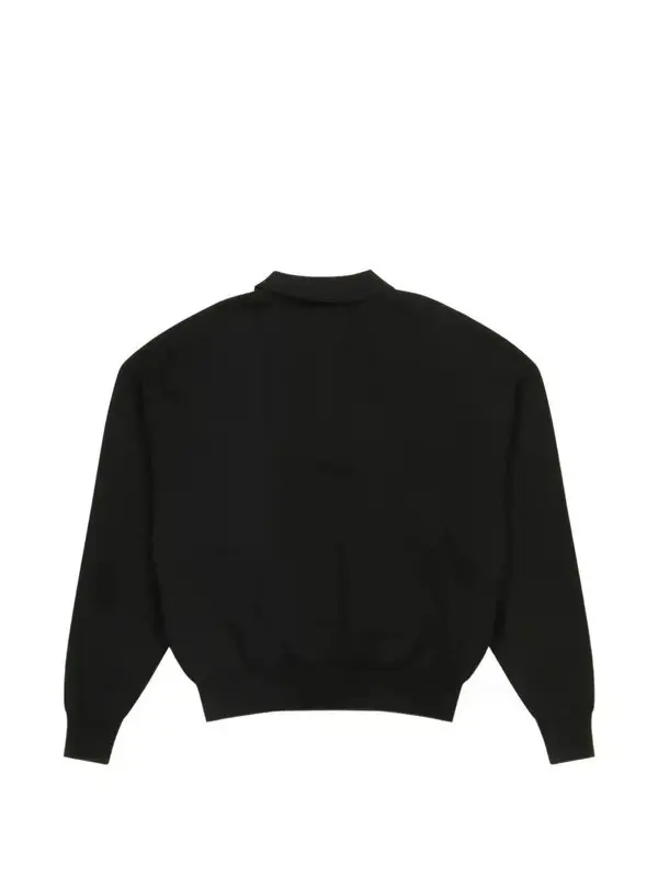 ENTIRE STUDIOS Quarter-zip Logo-plaque Polo Shirt