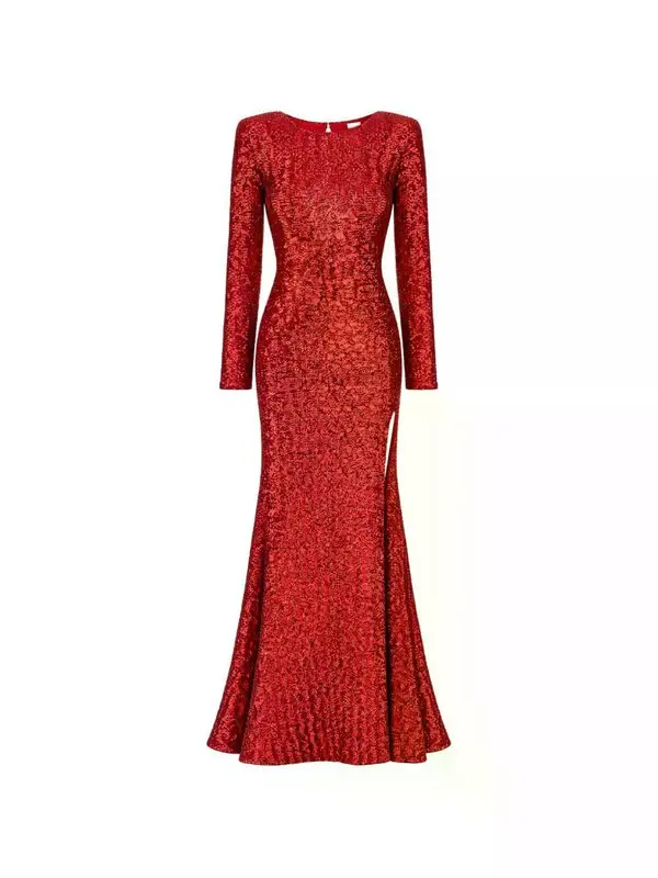 Redemption Sequin-embellished Open-back Maxi Dress