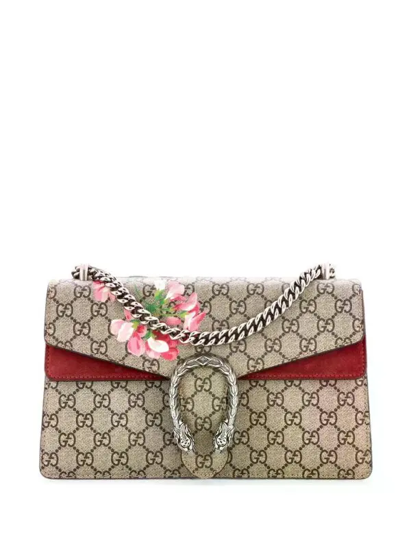 Gucci Dionysus Bag Blooms Print Gg Coated Canvas Small Shoulder Bag