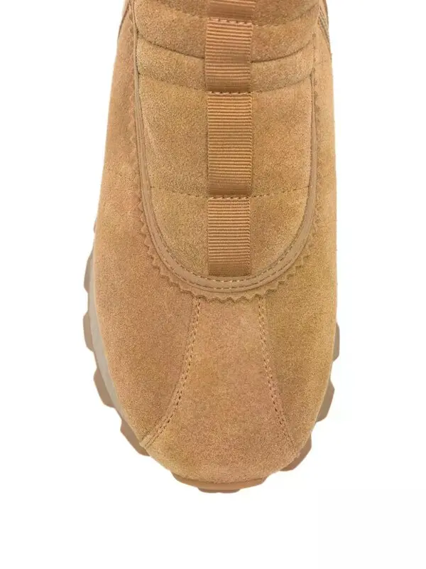 SERGIO MORETTI FIRENZE Shearling-lined Suede Boots