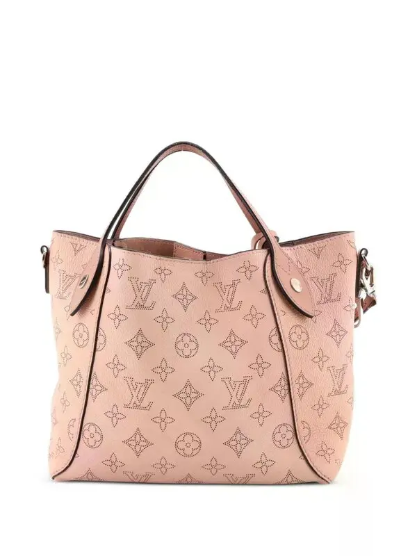 LOUIS VUITTON Hina Handbag Mahina Leather Pm Shoulder Bag - Pink