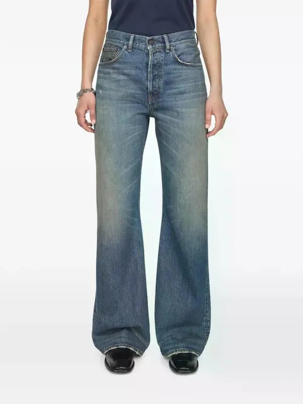 Acne Studios Logo-patch Straight-leg Jeans