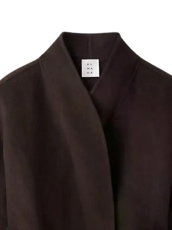 Almada Label Noorie Doublé Belted Shawl-collar Jacket - Brown