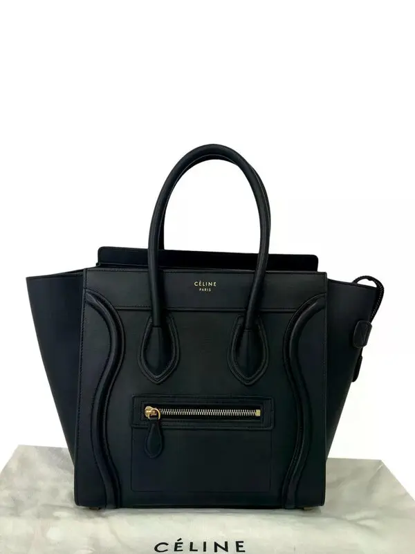 Celine 2016 Micro Calfskin Luggage Tote Bag