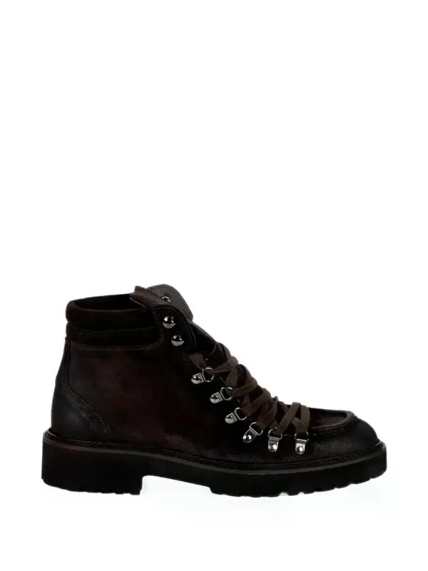 FRANCO FEDELE Lace-up Suede-finish Boots