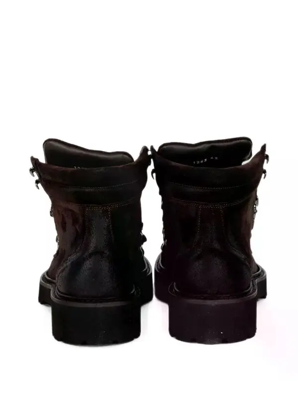 FRANCO FEDELE Lace-up Suede-finish Boots