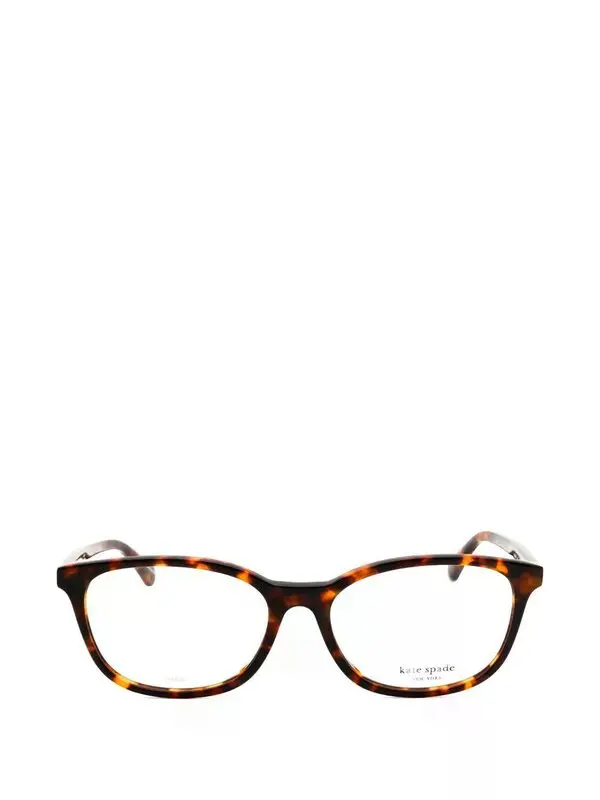 Kate Spade New York Haisley Tortoiseshell-effect Oval-frame Glasses