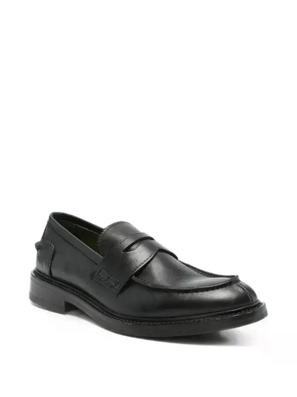 FRATELLI RENNELLA Penny Leather Loafers