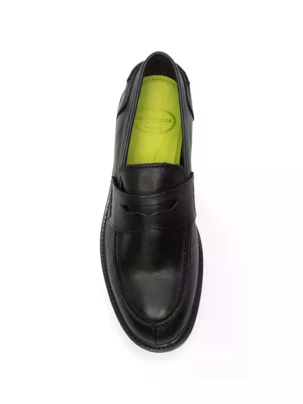 FRATELLI RENNELLA Penny Leather Loafers