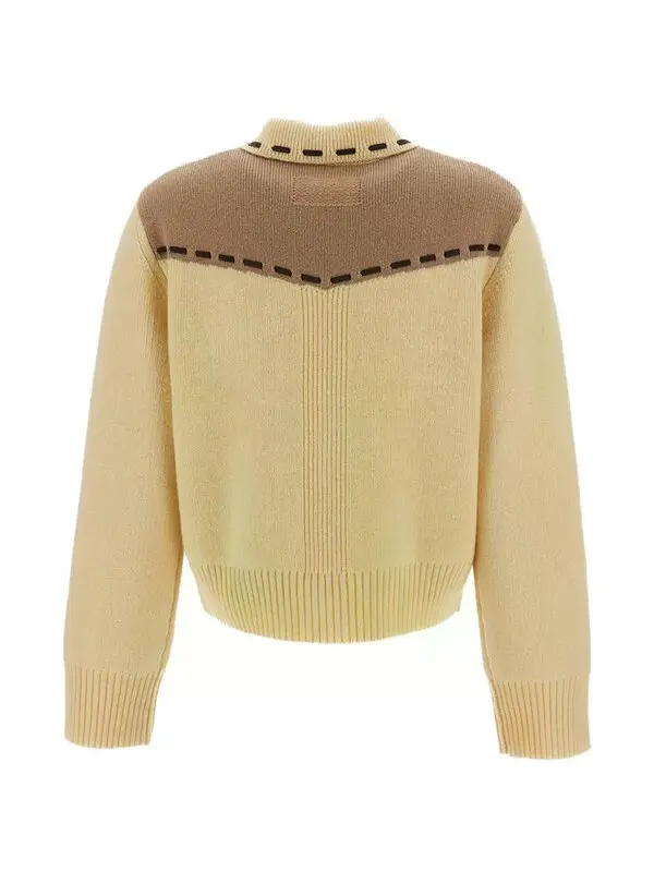 Guest In Residence Whipstitch-trim Panelled Jacket - Neutrals