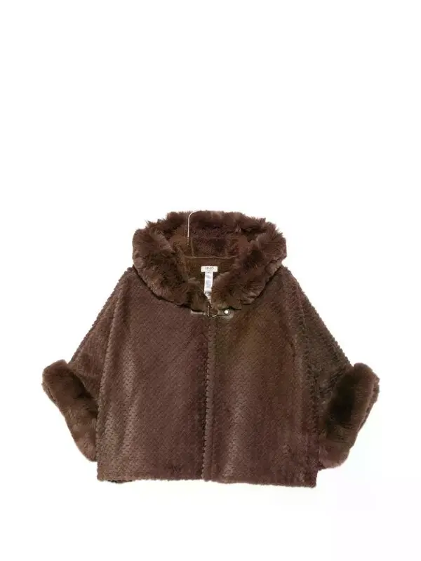 Liu Jo Faux-fur Hooded Cape