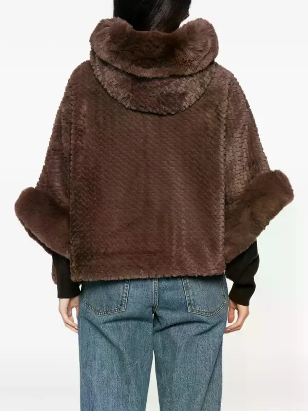 Liu Jo Faux-fur Hooded Cape
