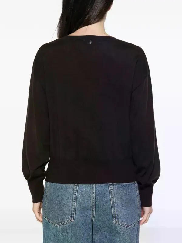 Liu Jo Crystal-embellished V-neck Sweater