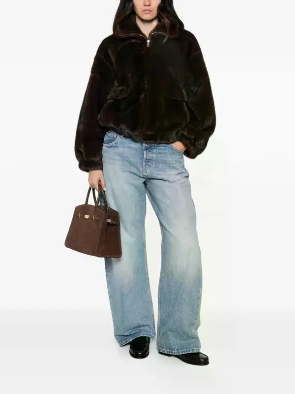SOSUE Faux-fur Funnel-neck Jacket