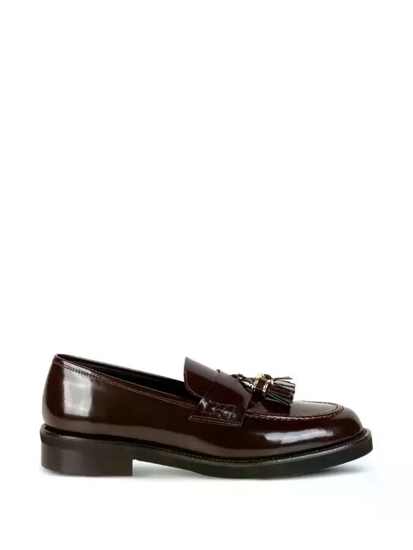 LUCA GROSSI Tassel-detail Calf Leather Loafers