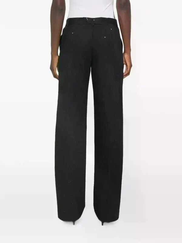 Ermanno Scervino Sequin-embellished Pinstripe Trousers